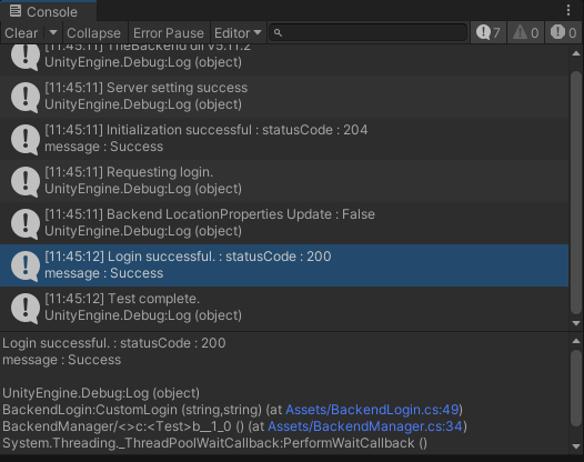 login | BACKND Developer Documentation
